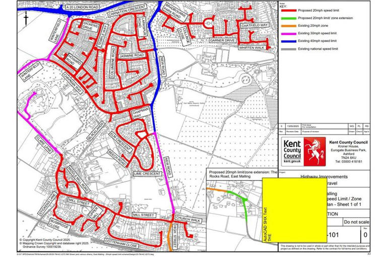 Full list of 55 roads in historic Kent village set for 20mph speed limits