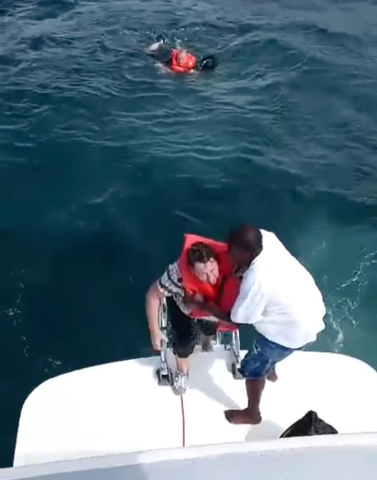 Cruise ship passengers stranded at sea after boat sinks off the coast ...