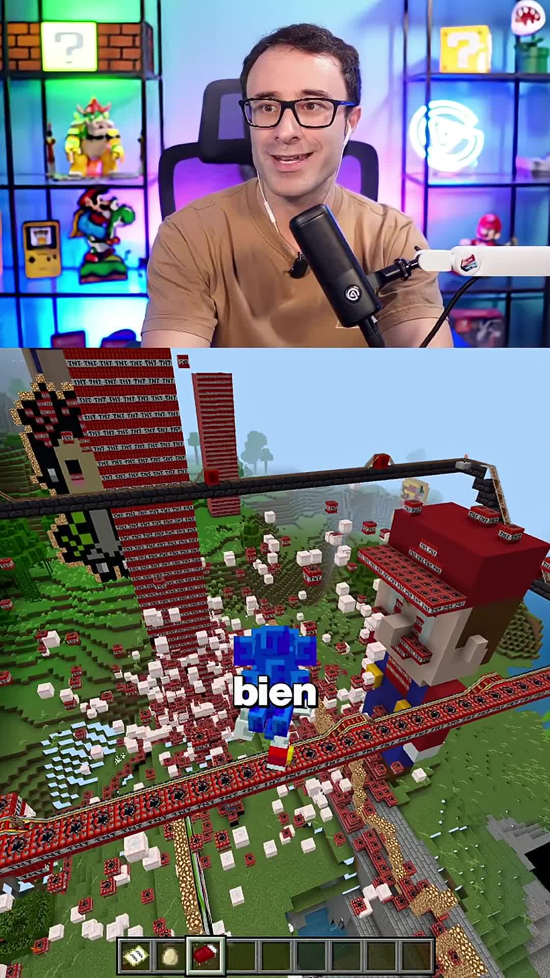 ¿Aguantará la Switch 2 vs 3000 bloques de TNT en Minecraft?