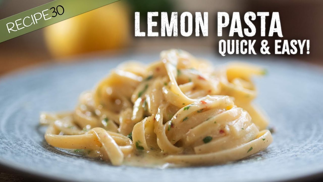 I made buttery lemon pasta in 15 minutes