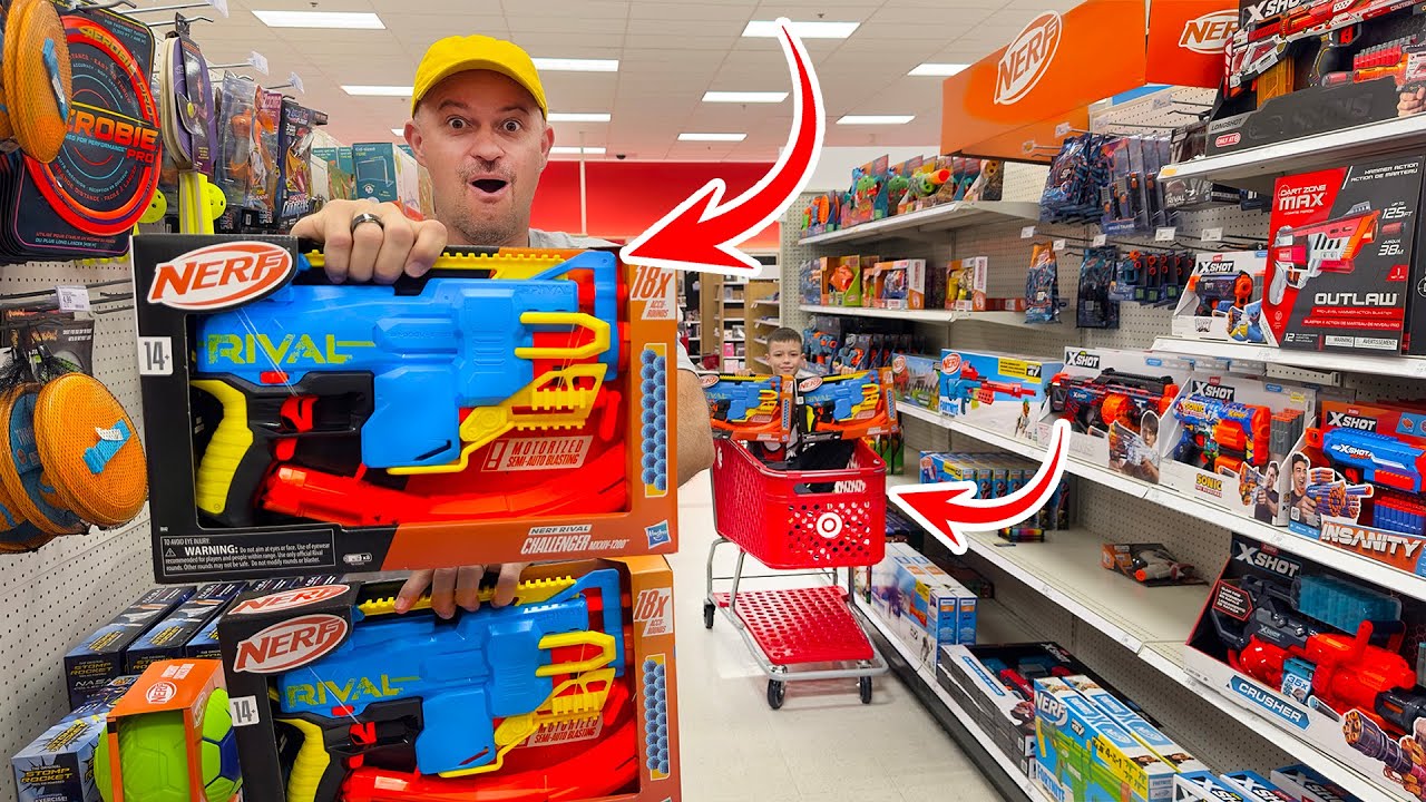 Nerf gun shopping trip!
