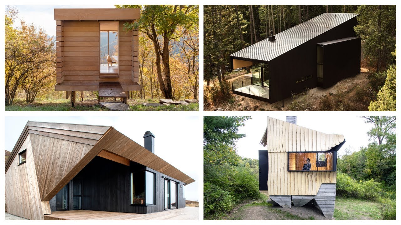 Modern off-grid wooden cabin designs on a low budget