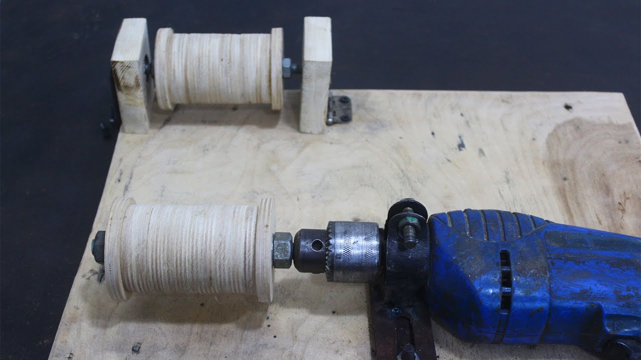 Brilliant idea to make a home machine! Trick for your easy drill