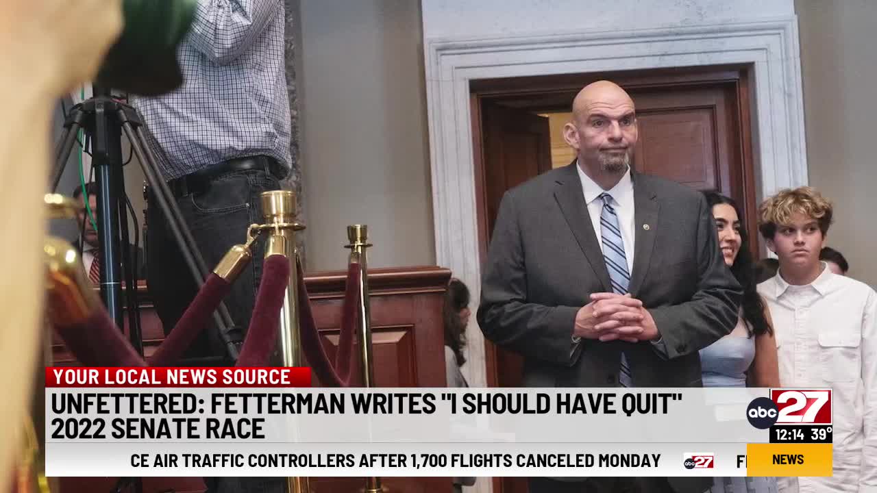 Fetterman writes "I should have quit" 2022 Senate race