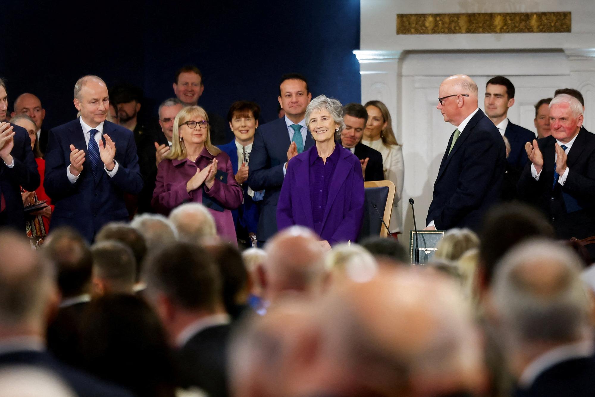 Unionists split on Republic of Ireland’s new president Catherine Connolly