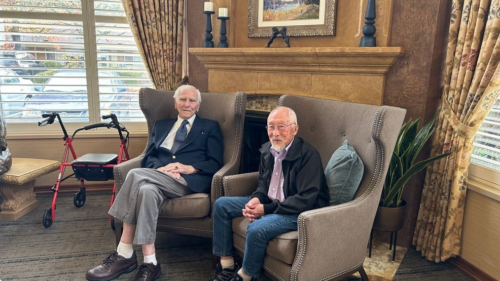 Two 100 year old World War II veterans celebrate decades-long friendship