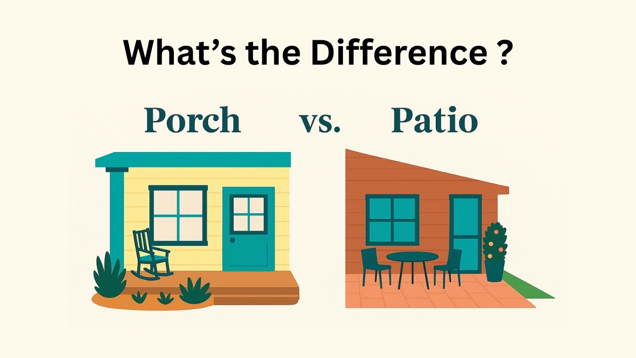 Porch vs. patio: What’s the difference?