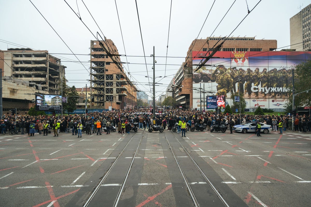 Thousands protest the Jared Kushner-backed luxury project in Serbia