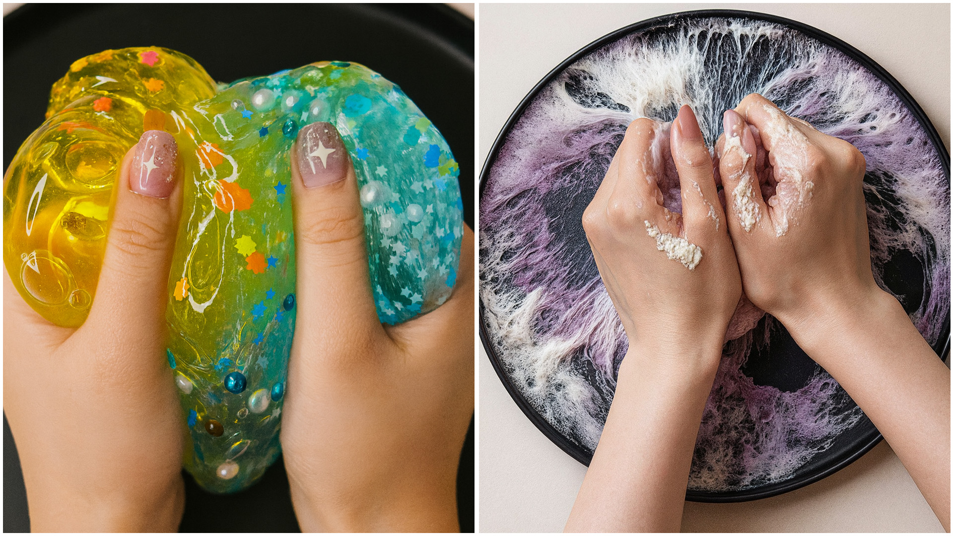 ASMR de slime: solo textura y movimiento