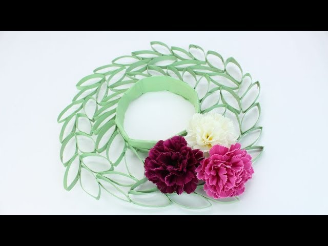 How to Make Wreath from Toilet Paper Rolls