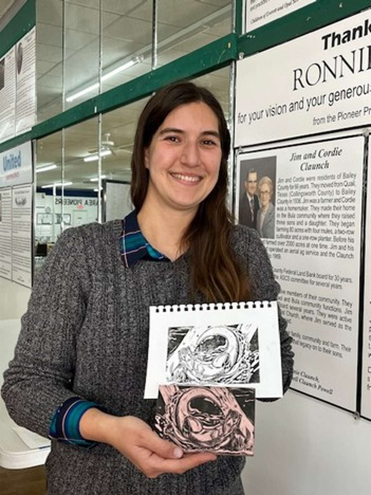 Muleshoe Art Association learns about linoblock printing