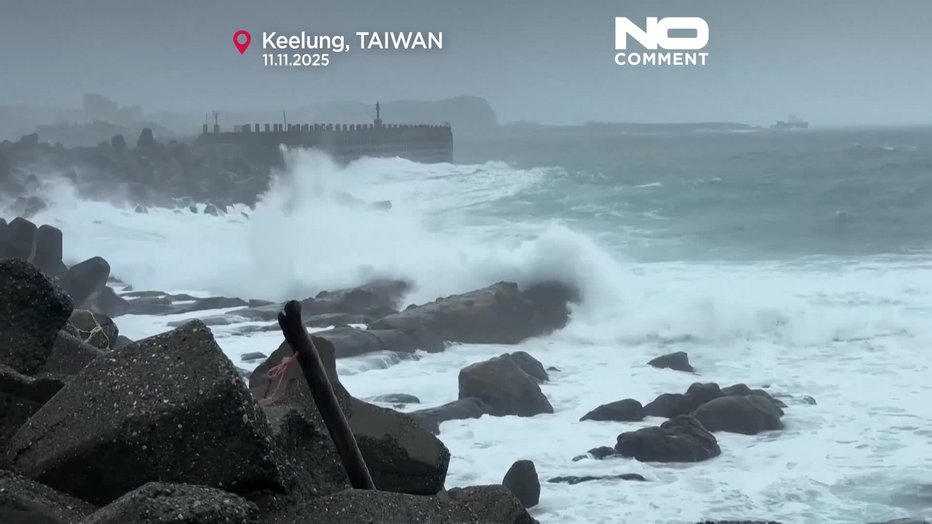 Tropical Storm Fung-Wong nears Taiwan with strong winds and heavy rain