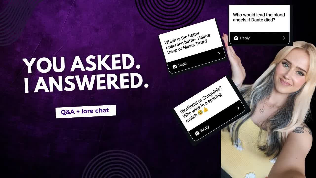 Lord of the Rings meets Warhammer 40K lore Q&A