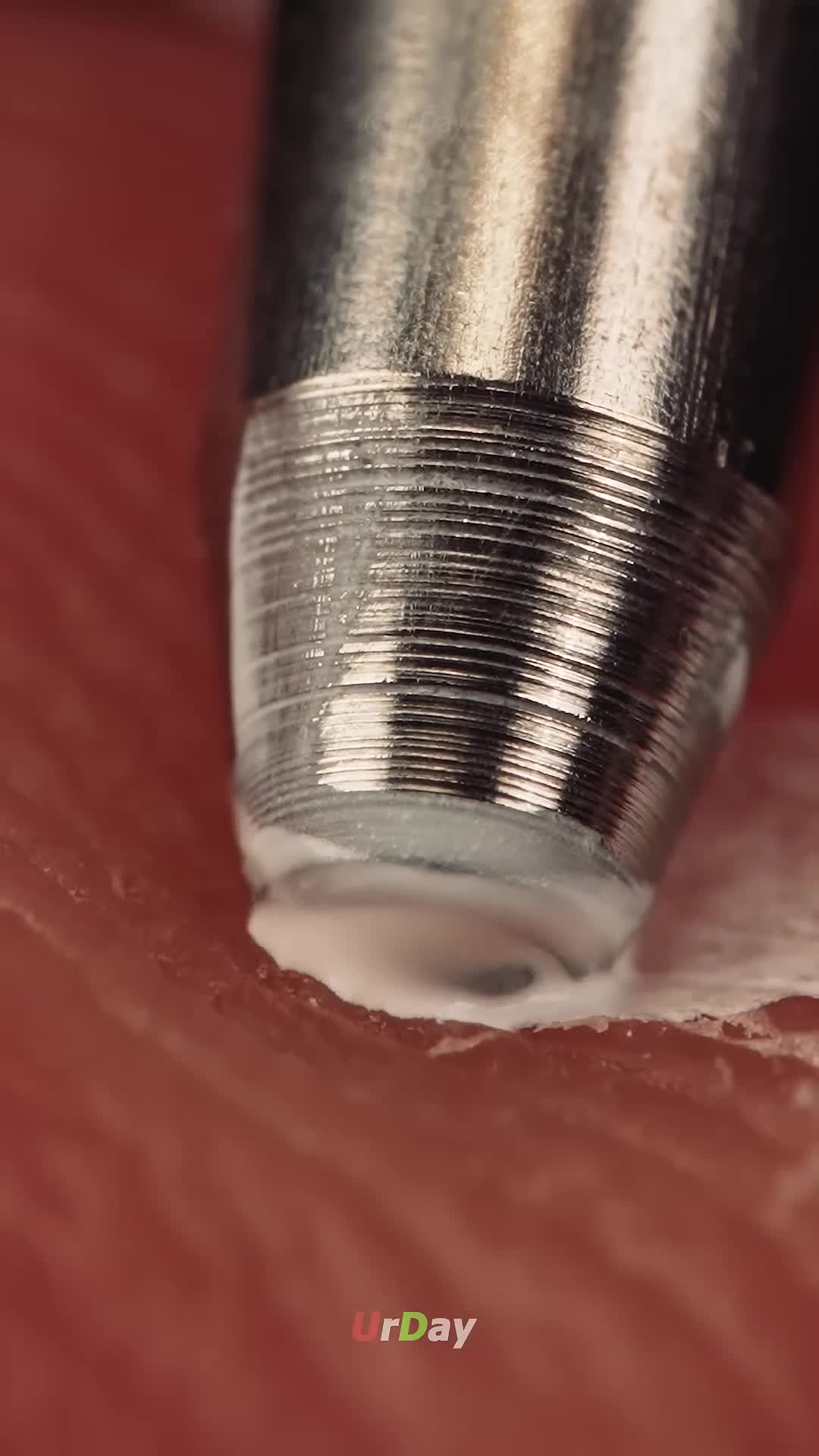 Extreme close up of a gel pen on finger #urday #closeup #macro