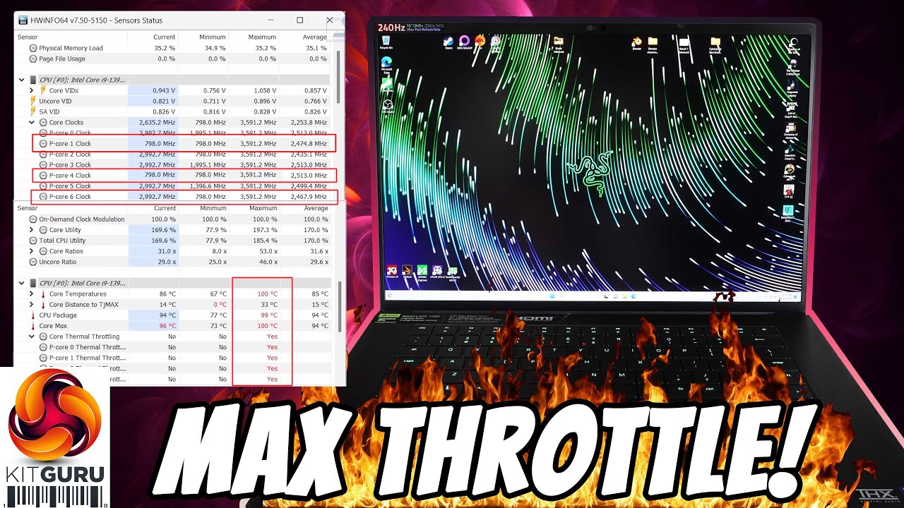Razer Blade 16 Review (2023) - throttled to 798mhz 😵