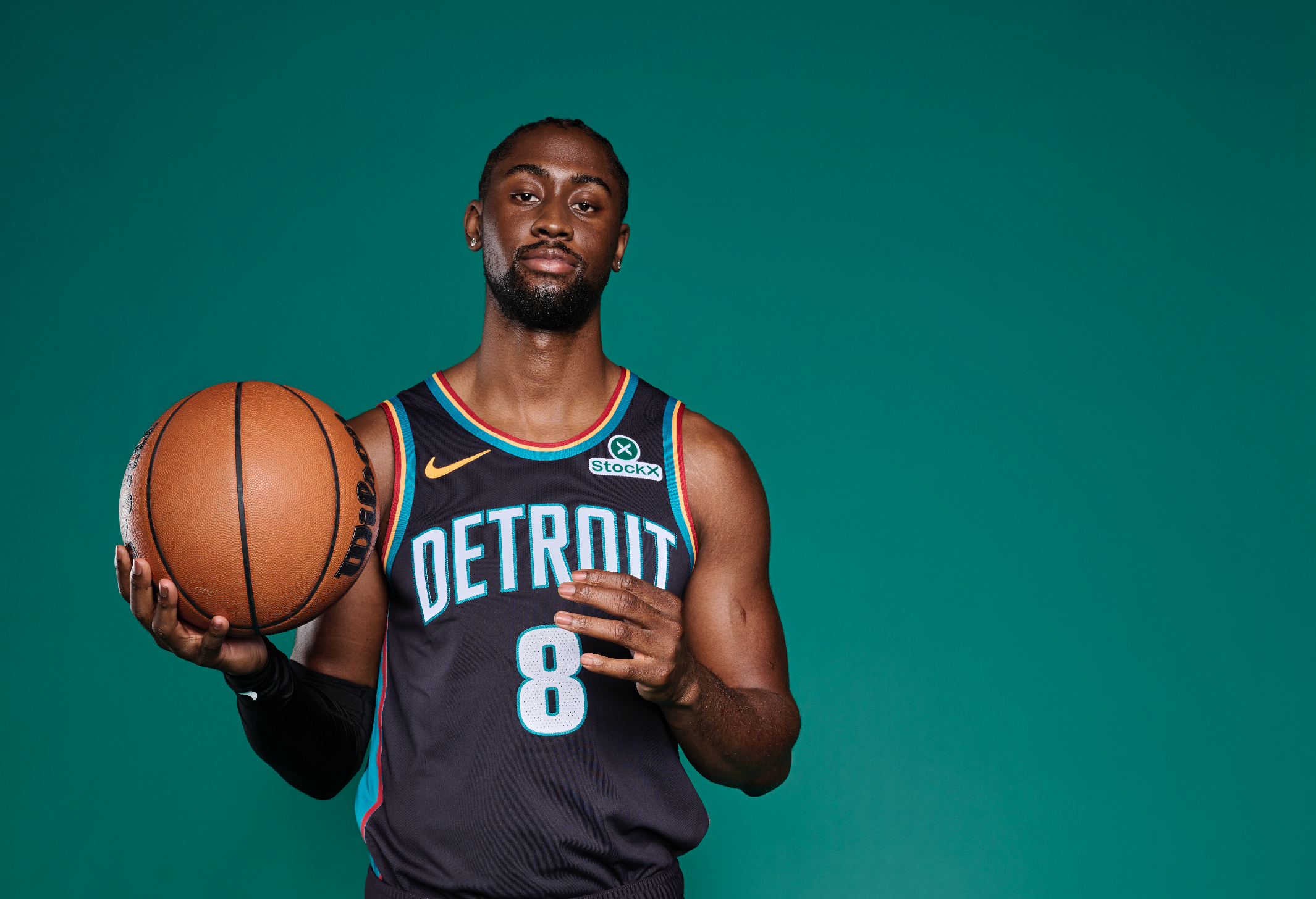 Pistons unveil new City Edition uniform and court with flaming horse logo
