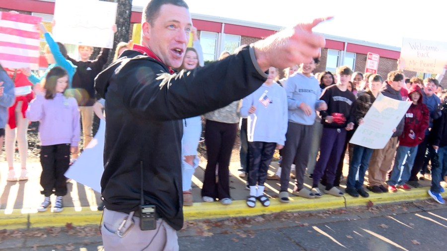 ‘We’re a family’: Veteran and West Lincoln principal gets raucous hero ...