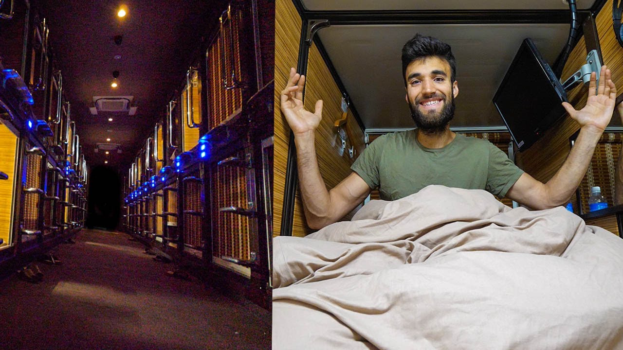 I stayed at a $50 capsule hotel in Tokyo! 🏨