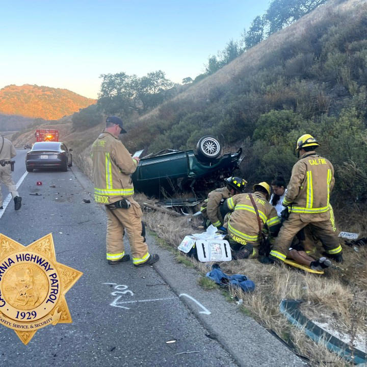 Mustang driver with major injuries after crash on Hwy 152, CHP says