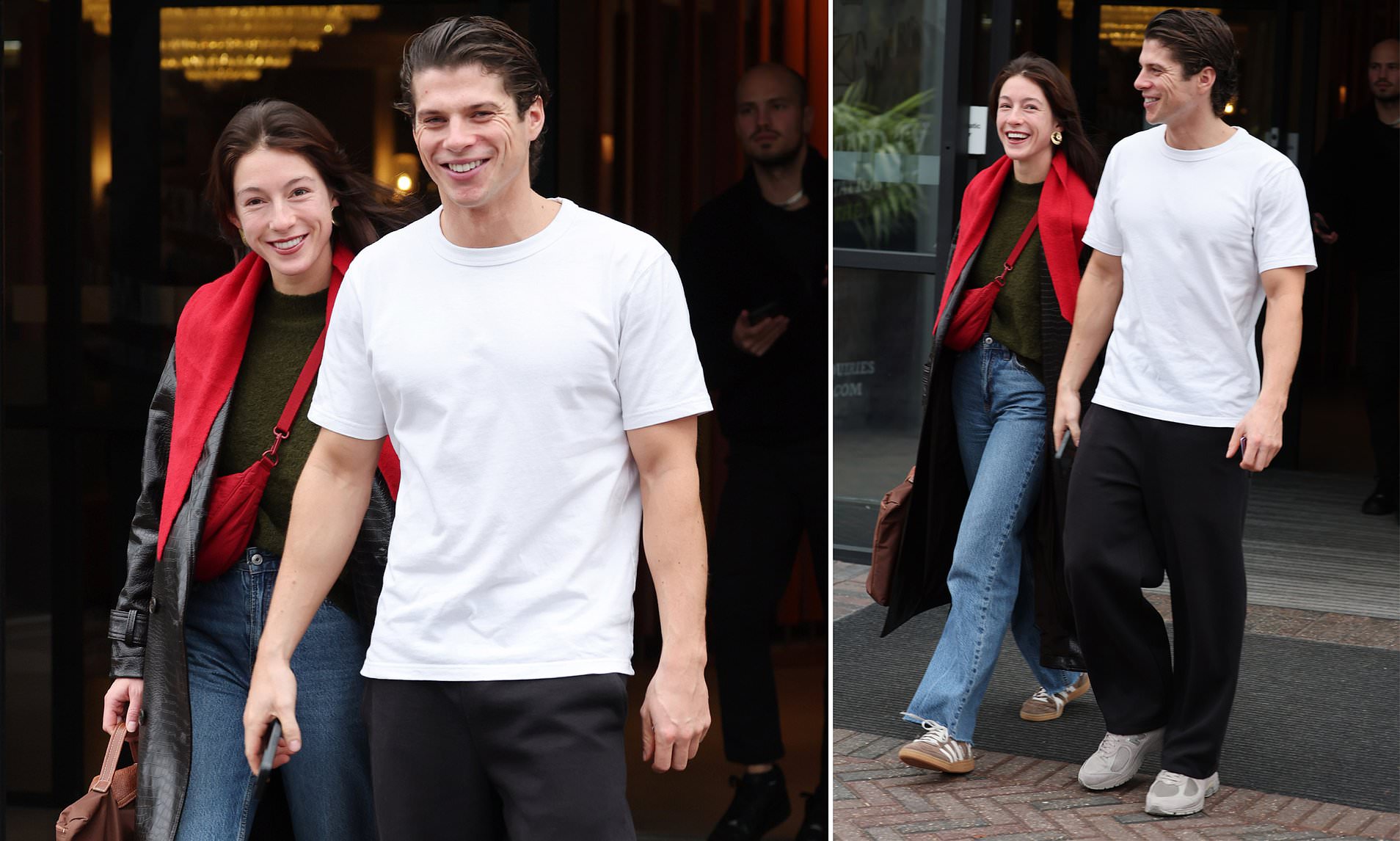 Strictly's Lewis Cope beams as he steps out with his rarely-seen ...