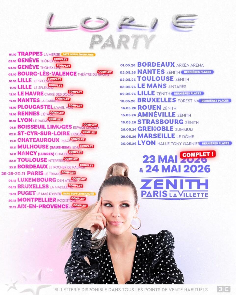 La chanteuse Lorie fait son retour sur scène après 10 ans d’absence