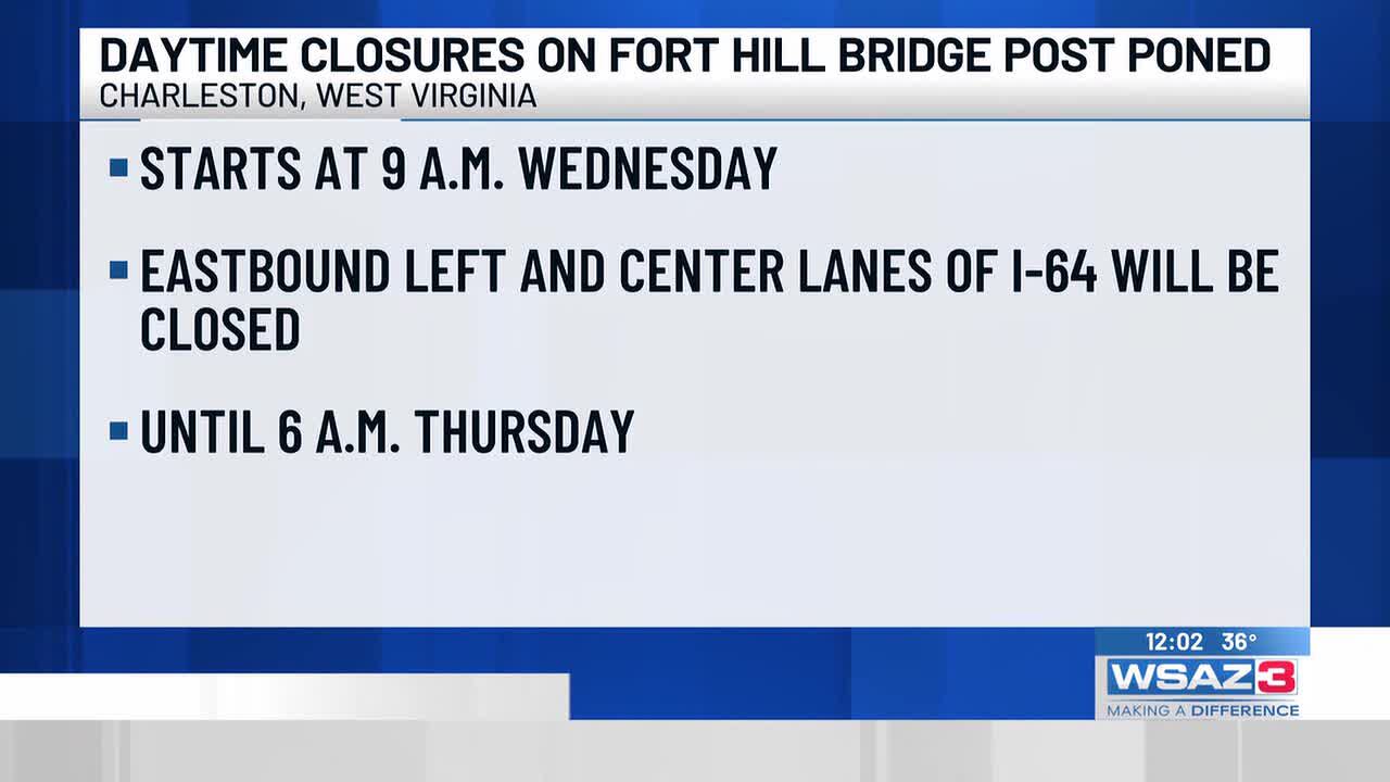 Daytime closures scheduled on Fort Hill Bridge start Nov. 12
