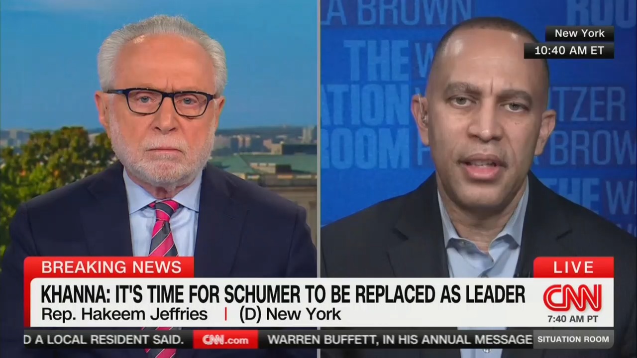 Hakeem Jeffries Praises Chuck Schumer for Leading ‘Valiant Fight’ Amid ...