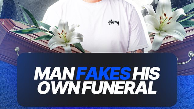 Man reportedly stages his death, surprises mourners at his own funeral