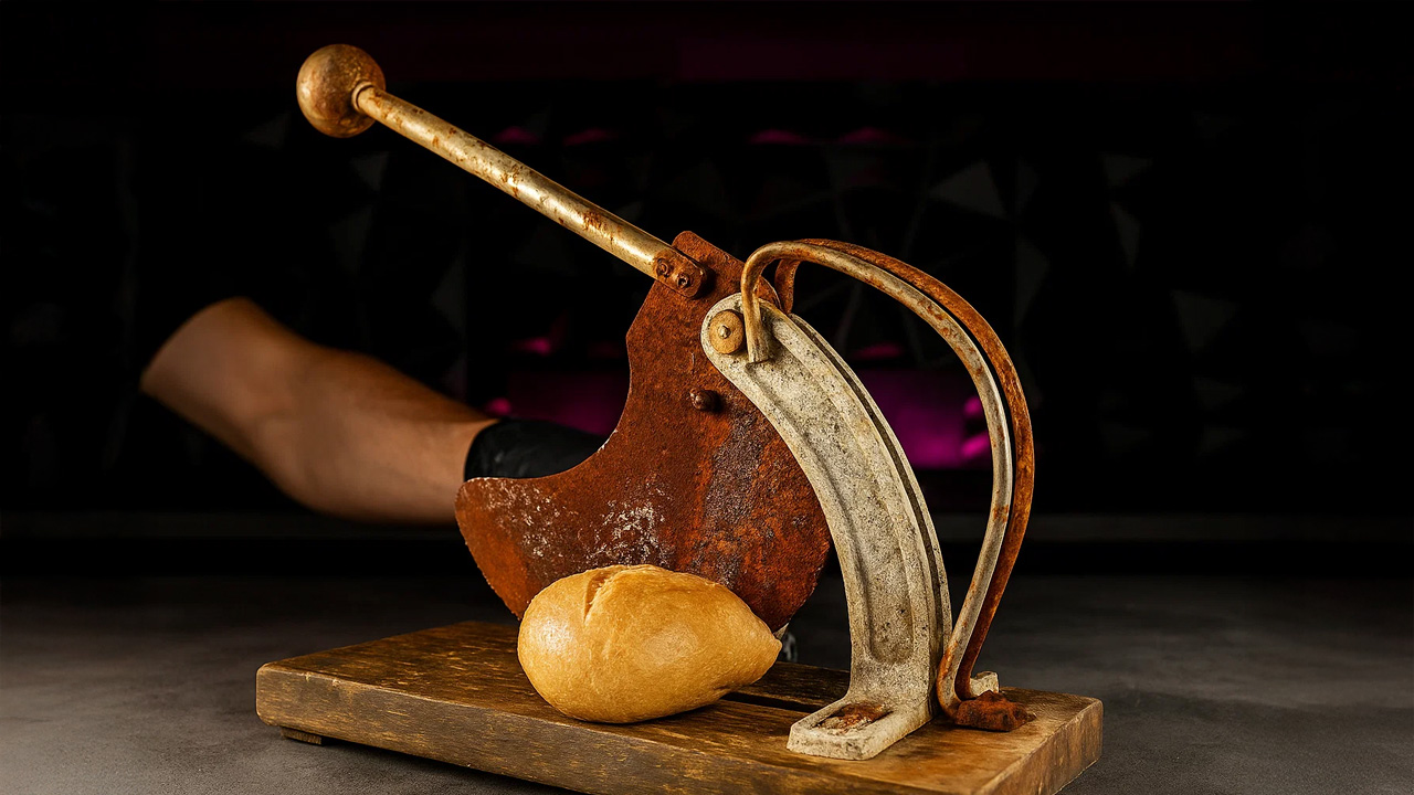 Insane guillotine restoration - rusty to restored!