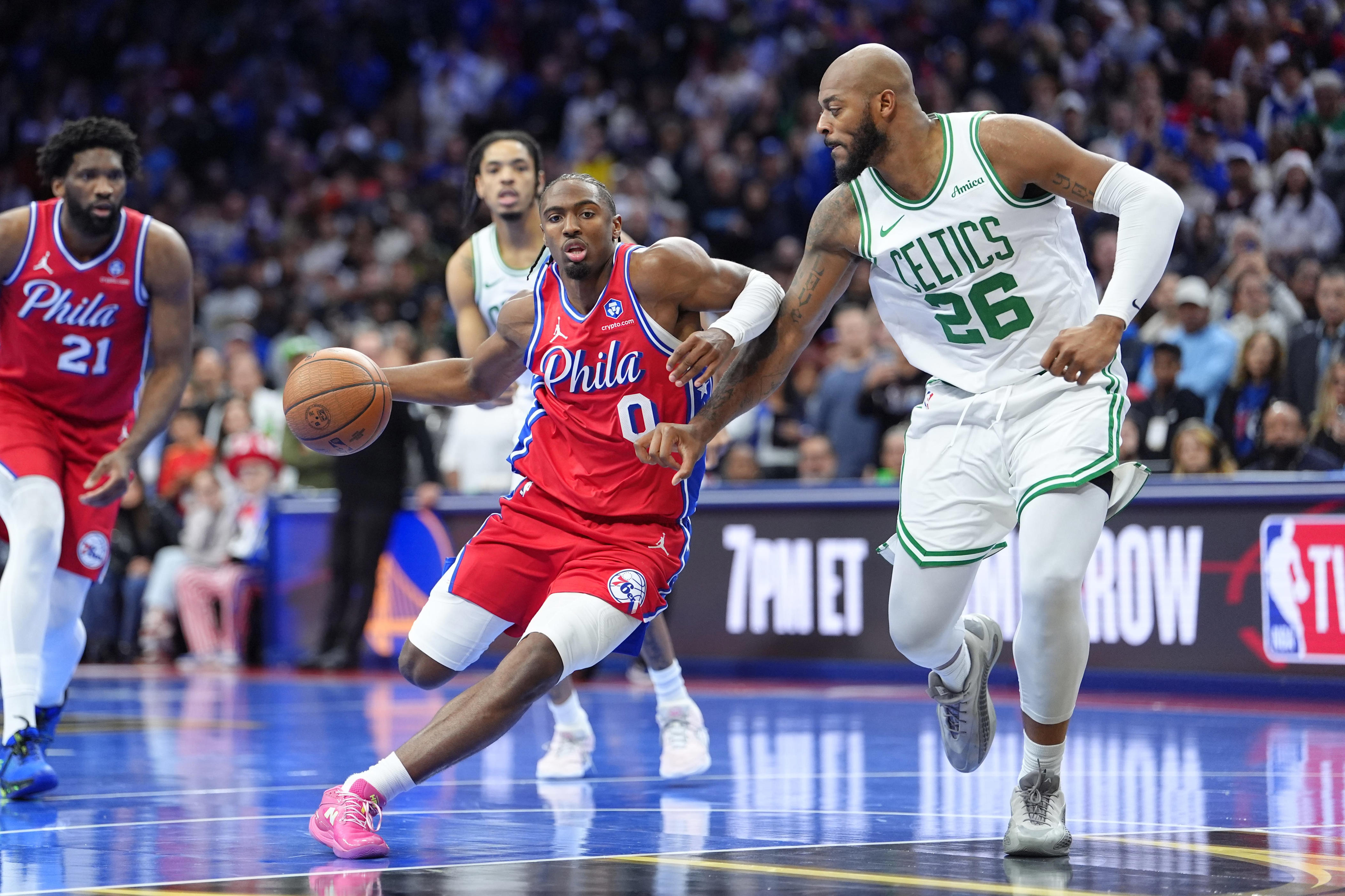 Sixers' Tyrese Maxey discusses seeing Celtics for third time already