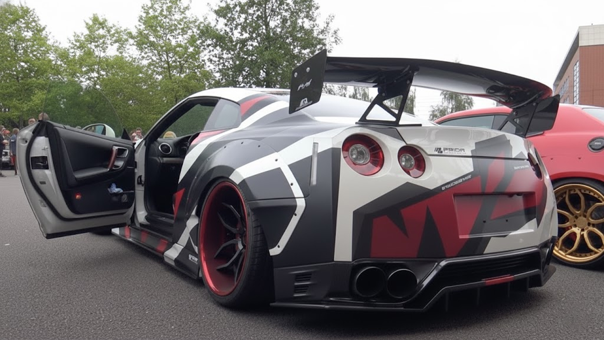 Mareike Fox Driving Prior Design GT-R PD750 Widebody
