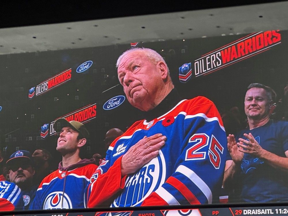 Warriors on Ice: Veterans recognized at Edmonton Oilers game