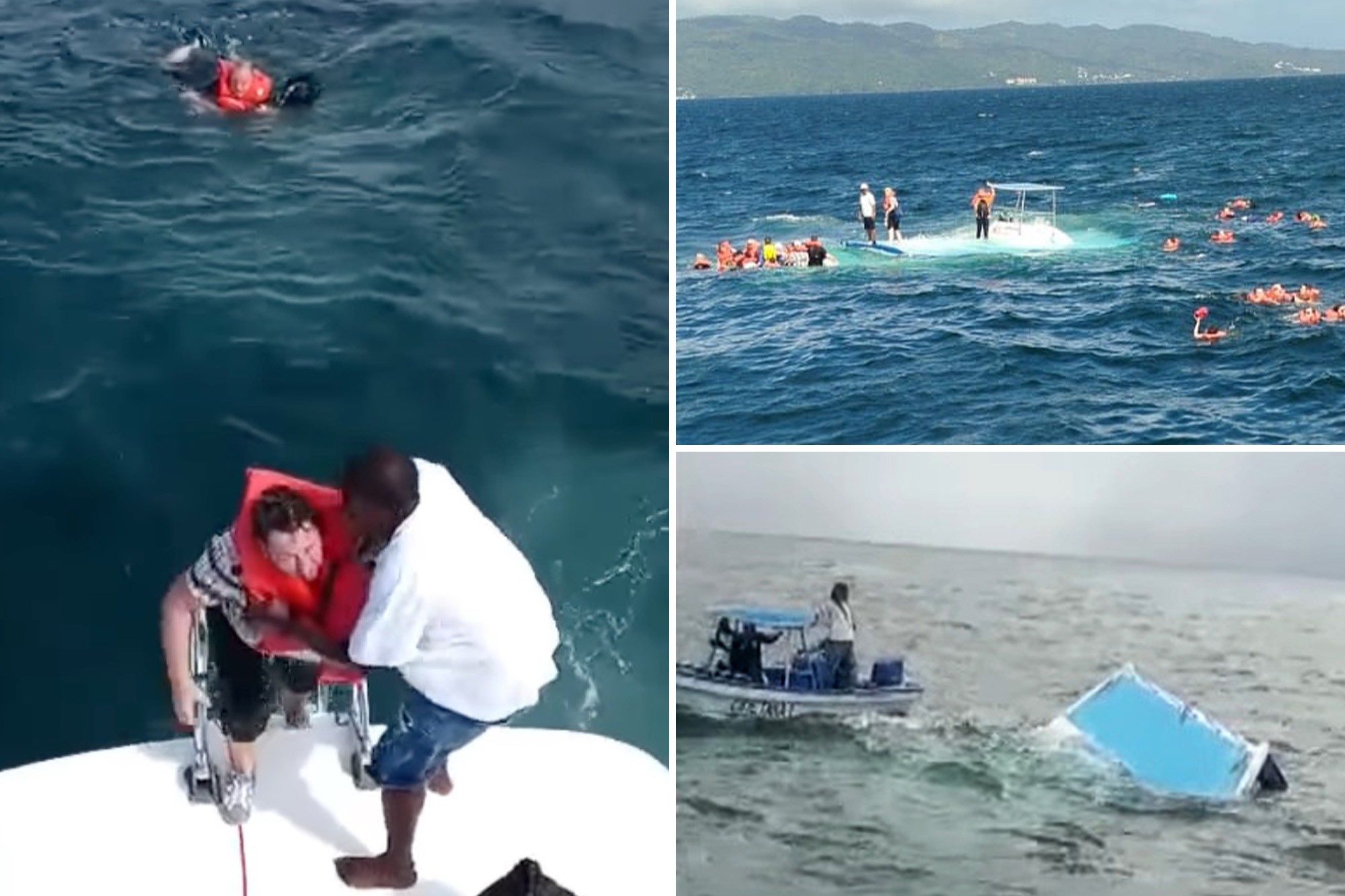 Cruise ship passengers stranded at sea after boat sinks off the coast ...