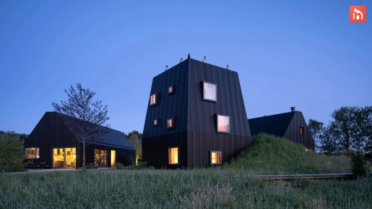 Contemporary villa in the Dutch countryside forms a tiny village