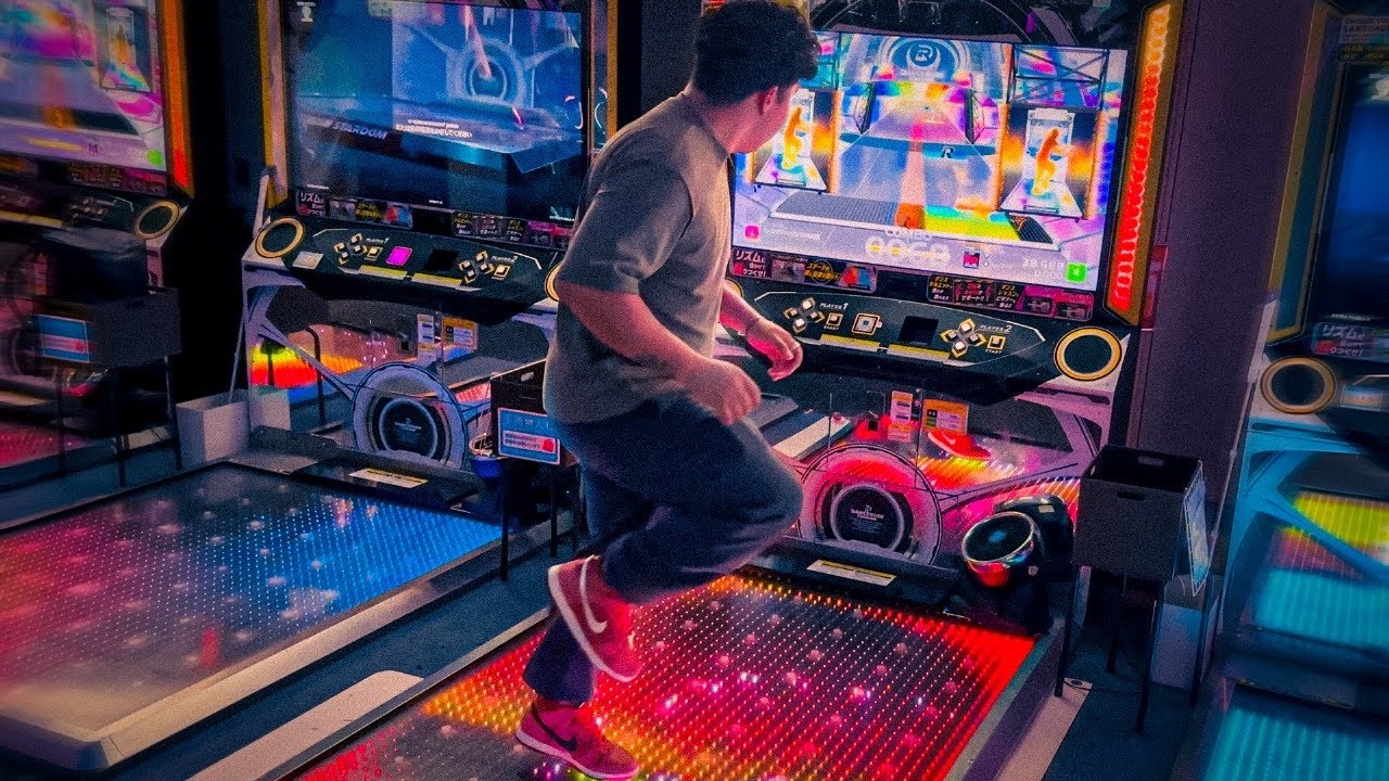 Las Máquinas de Baile Shuffle Dance en Japon son increíbles