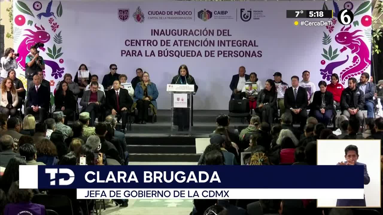Clara Brugada inaugura el Centro Integral de Búsqueda de Personas en la CdMx