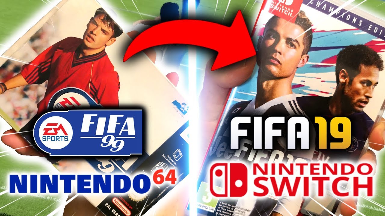 FIFA 19 en NINTENDO SWITCH frente FIFA 99 en Nintendo 64 ⚽ GAMEPLAY ...