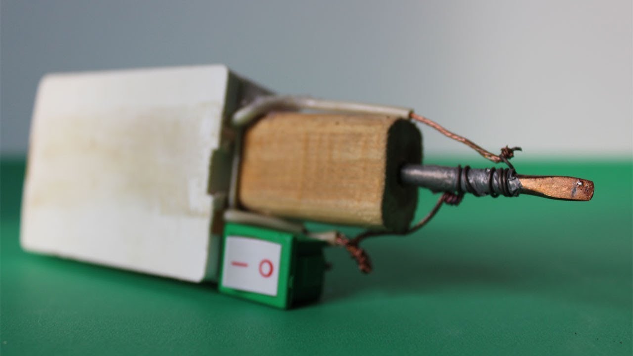 How to Make a soldering iron with battery