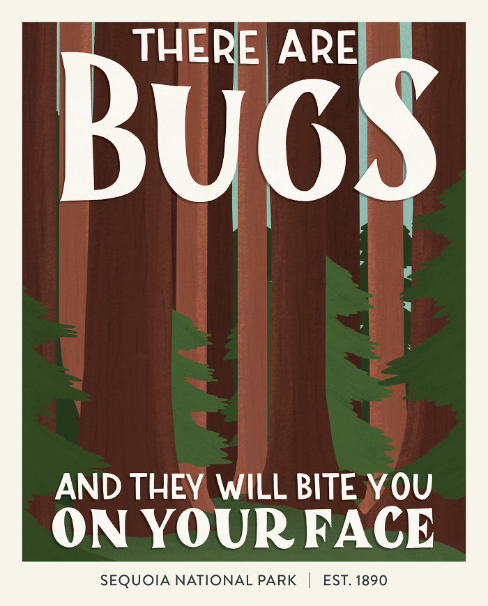 I Illustrated National Parks In America Based On Their Worst Review And ...