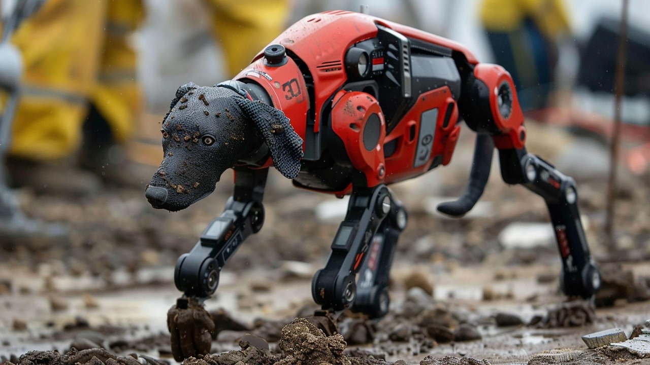 Chinese firefighters deploy robot dogs with giant hoses