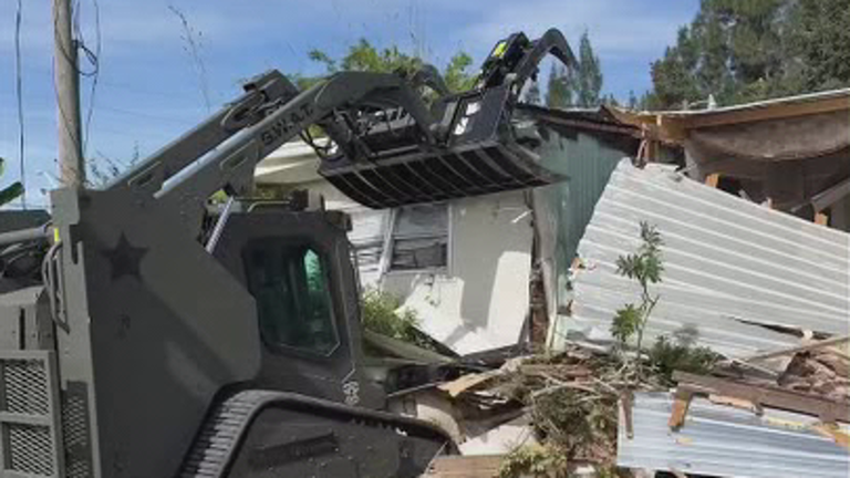 Brevard County criminal crack house demolished by SWAT team