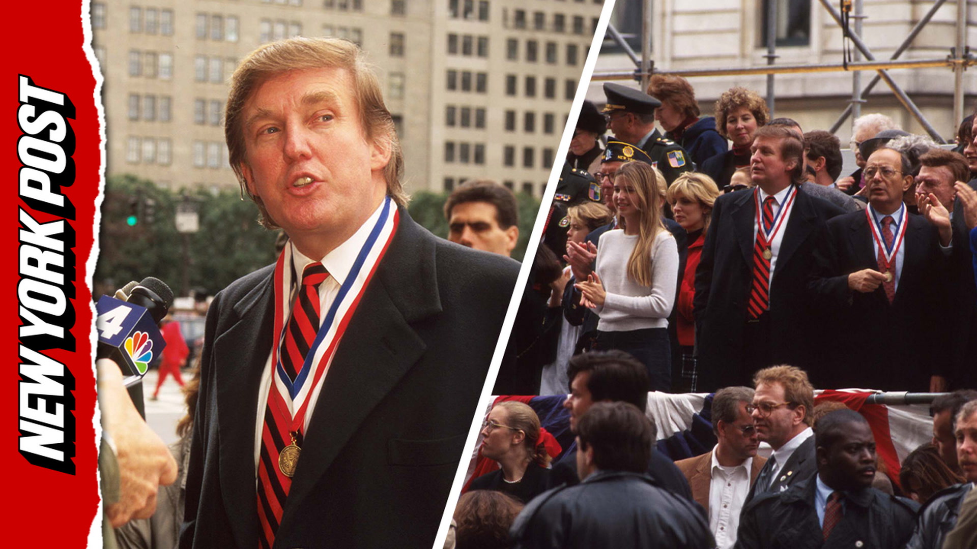 Resurfaced footage shows Trump marching in 1995 Veterans Day Parade he ...
