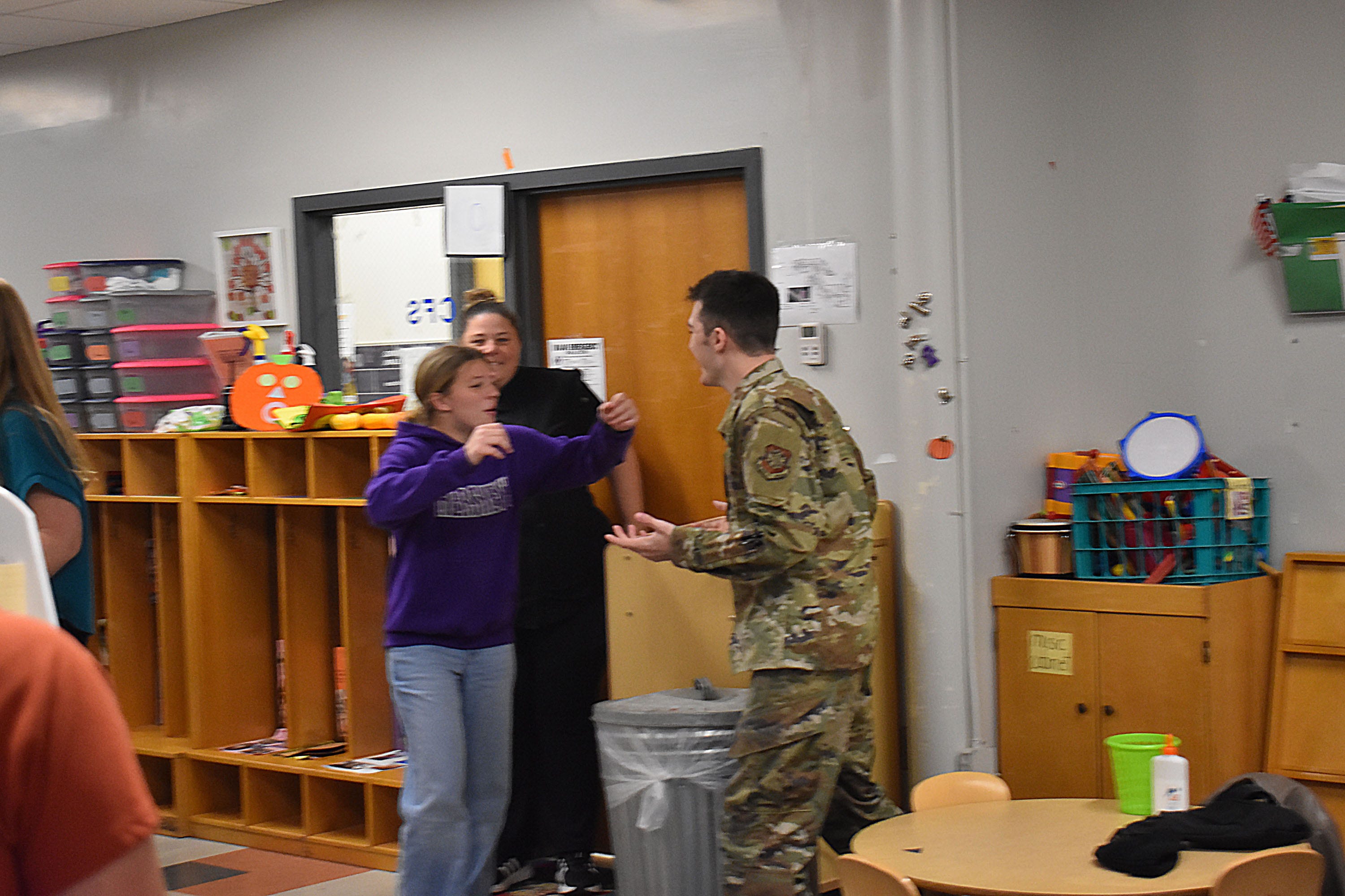 Christmas on Veterans Day Eve: Airman surprises Herkimer BOCES student ...