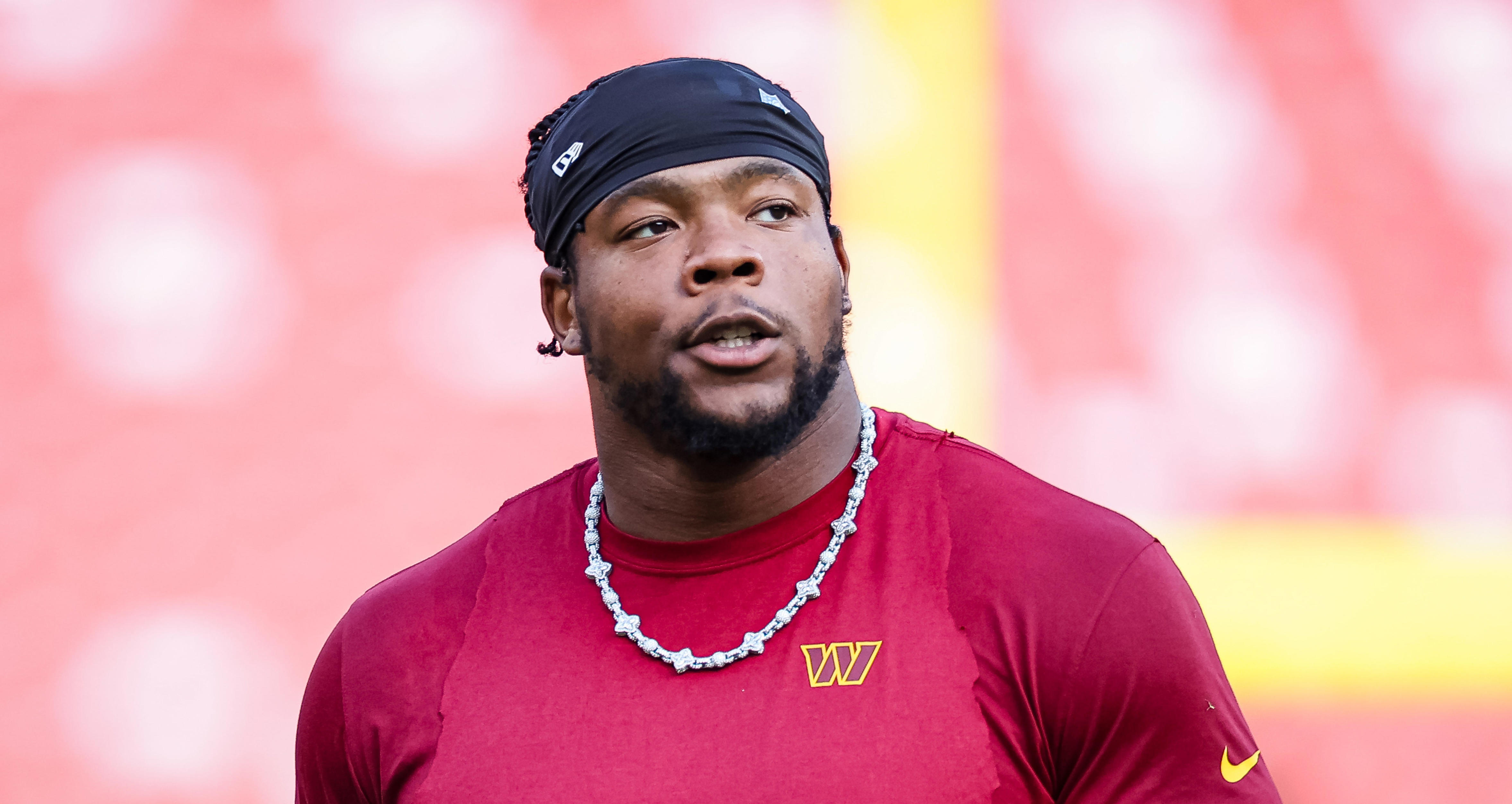 Daron Payne showed that Amon-Ra St. Brown punched him first before ejection