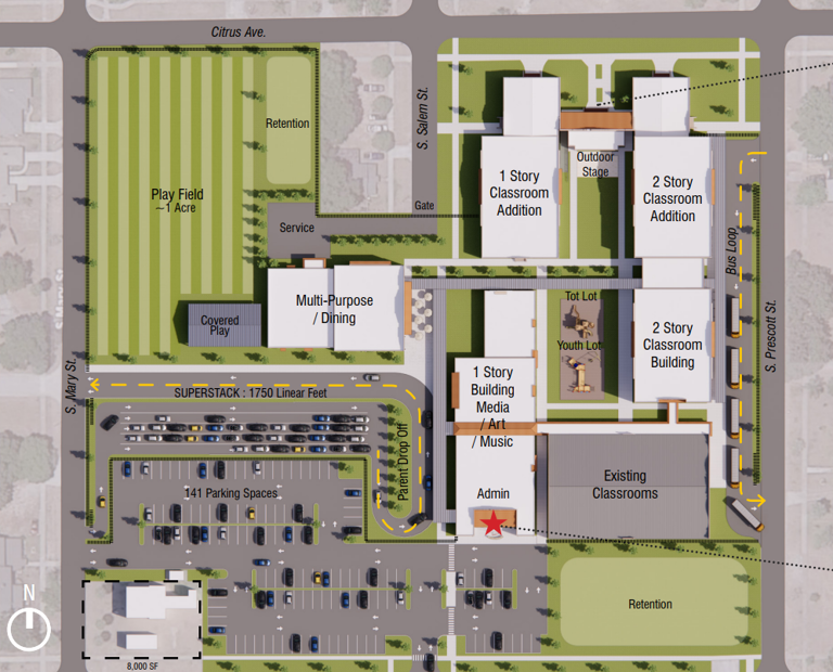 Site plan approved for reconstruction of century-old Eustis Elementary