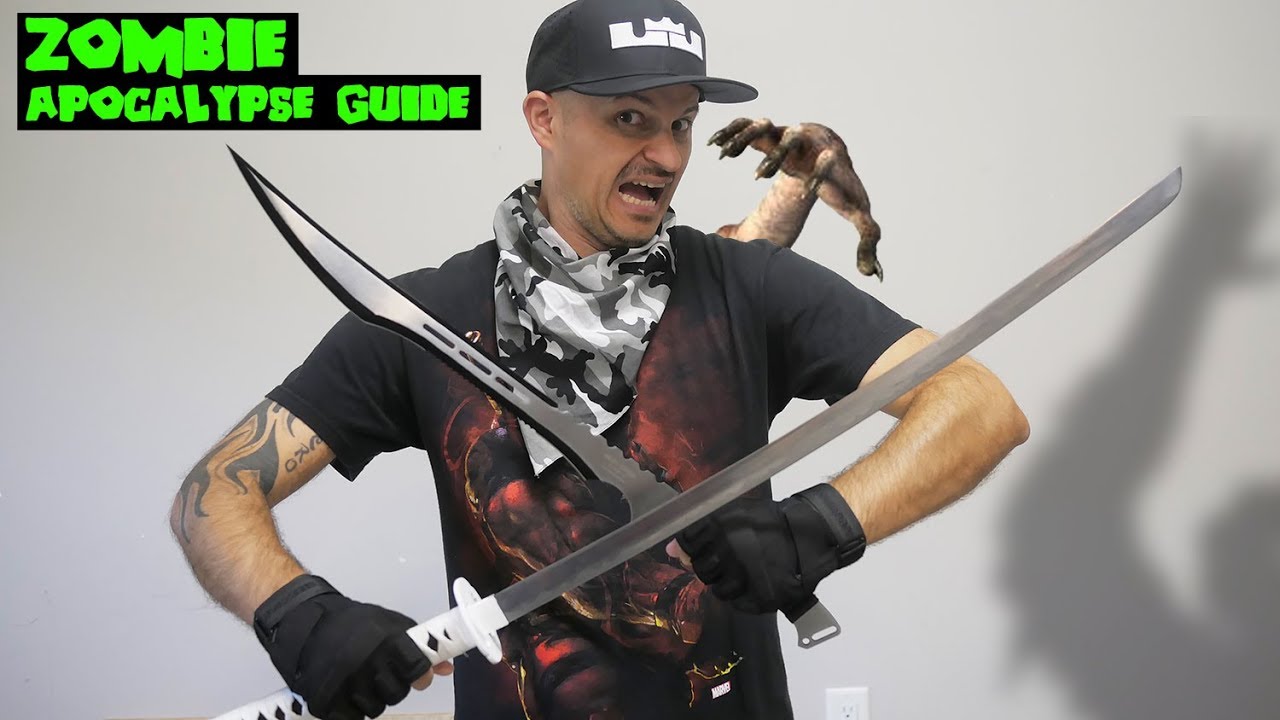Zombie apocalypse guide | Katana vs machete | Danny vlogs