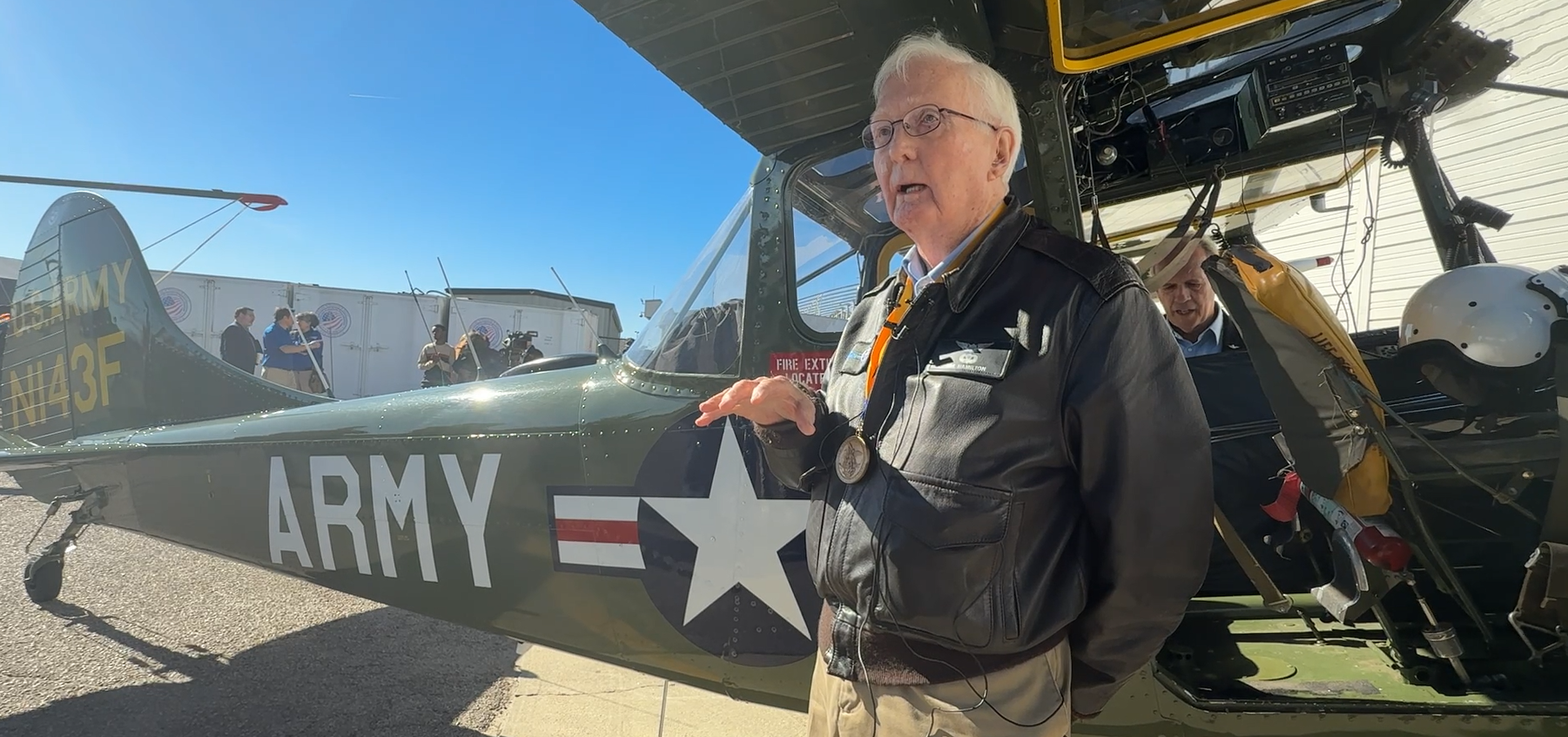 Army veteran Jim Hamilton takes final flight in emotional Veterans Day ...