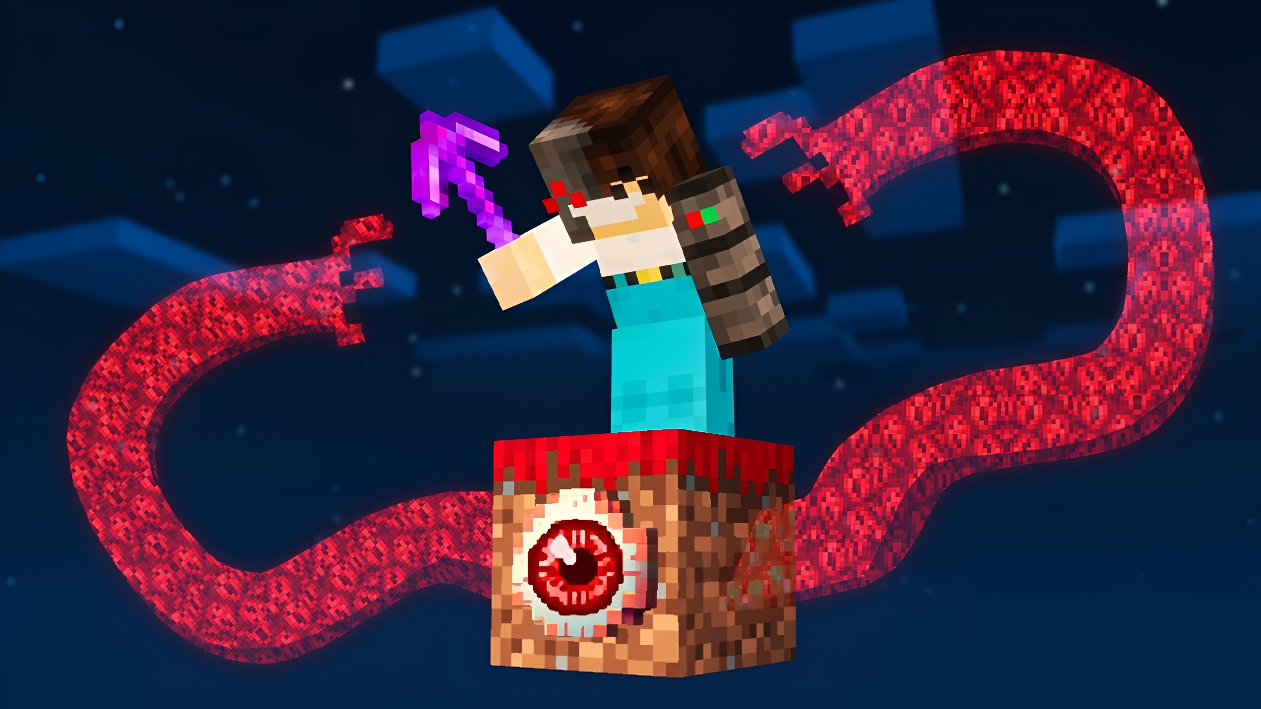 Minecraft, But It's On 1 Scary Block