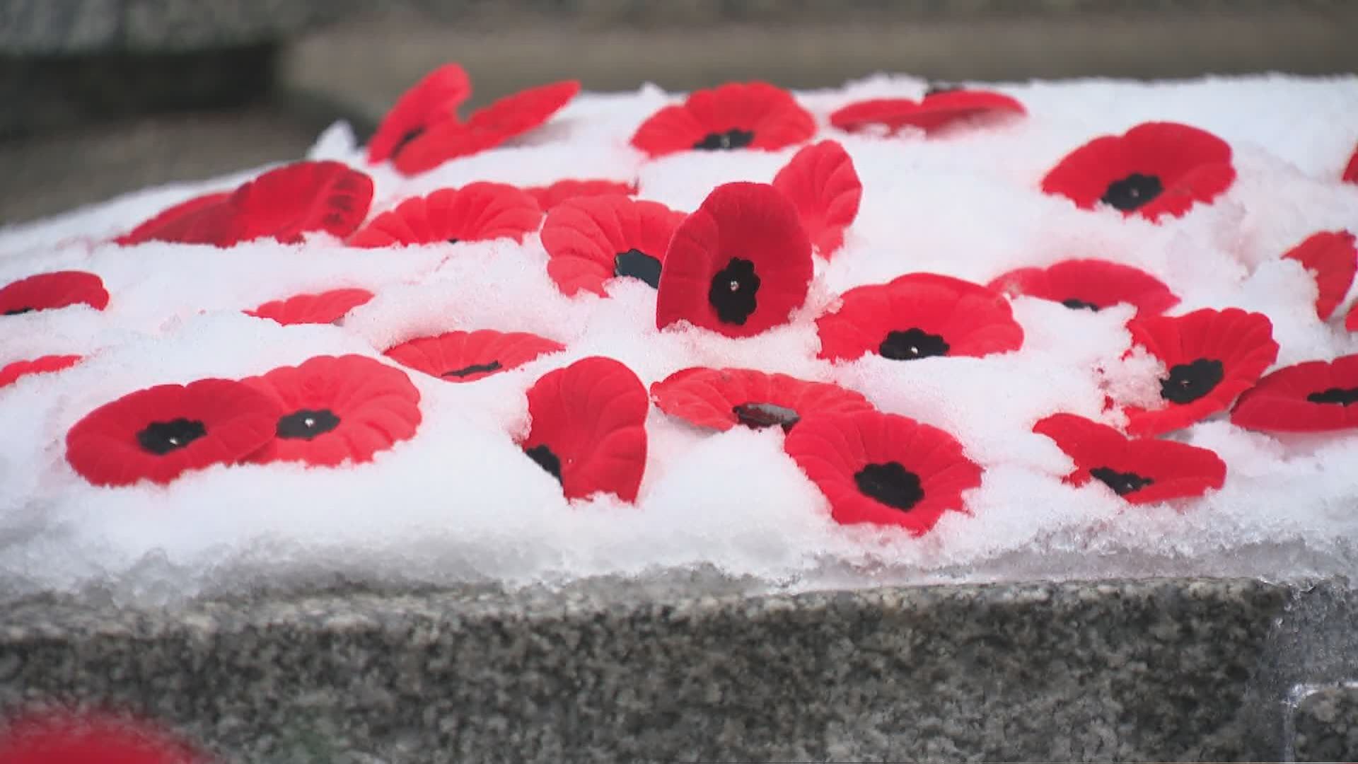 Toronto marks Remembrance Day on centenary of Old City Hall Cenotaph