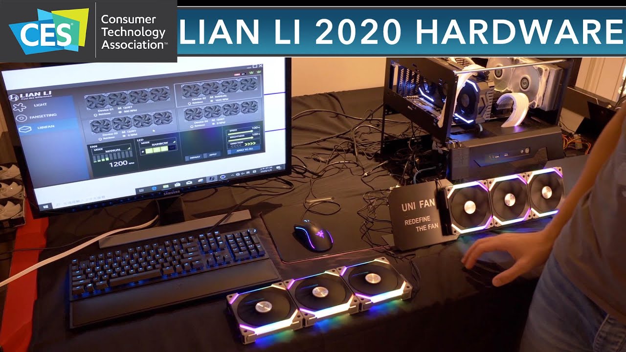 CES 2020: Lian Li - Cases, RGB, fans, coolers and more!